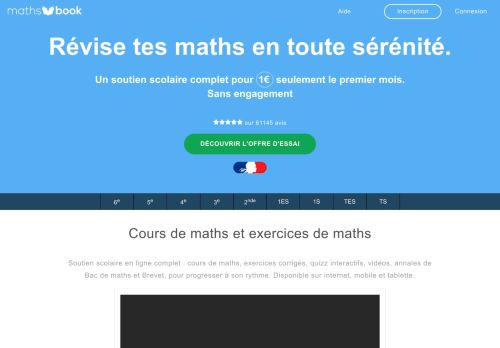 Mathsbook - cours et exercices de maths | Avis Site