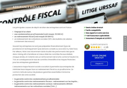 Assurance risque fiscal | Avis Site