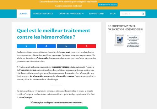 Vaincre les hémorroïdes | Avis Site