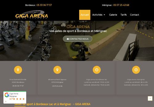 GIGA ARENA | Avis Site