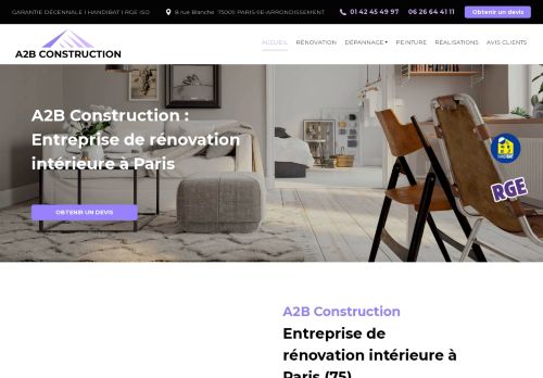 A2B Construction | Avis Site