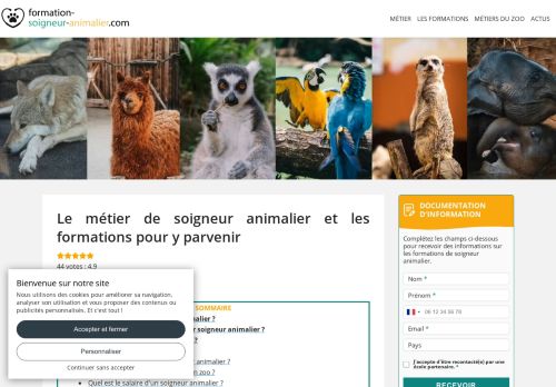 formation soigneur animalier | Avis Site