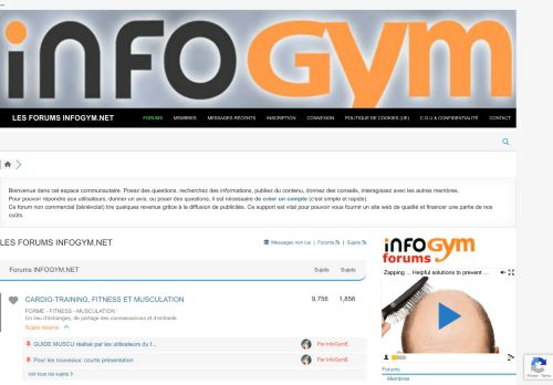 InfoGym, Fitness & Musculation | Avis Site