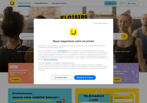 Pages jaunes | Avis Site