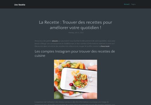 Recette | Avis Site